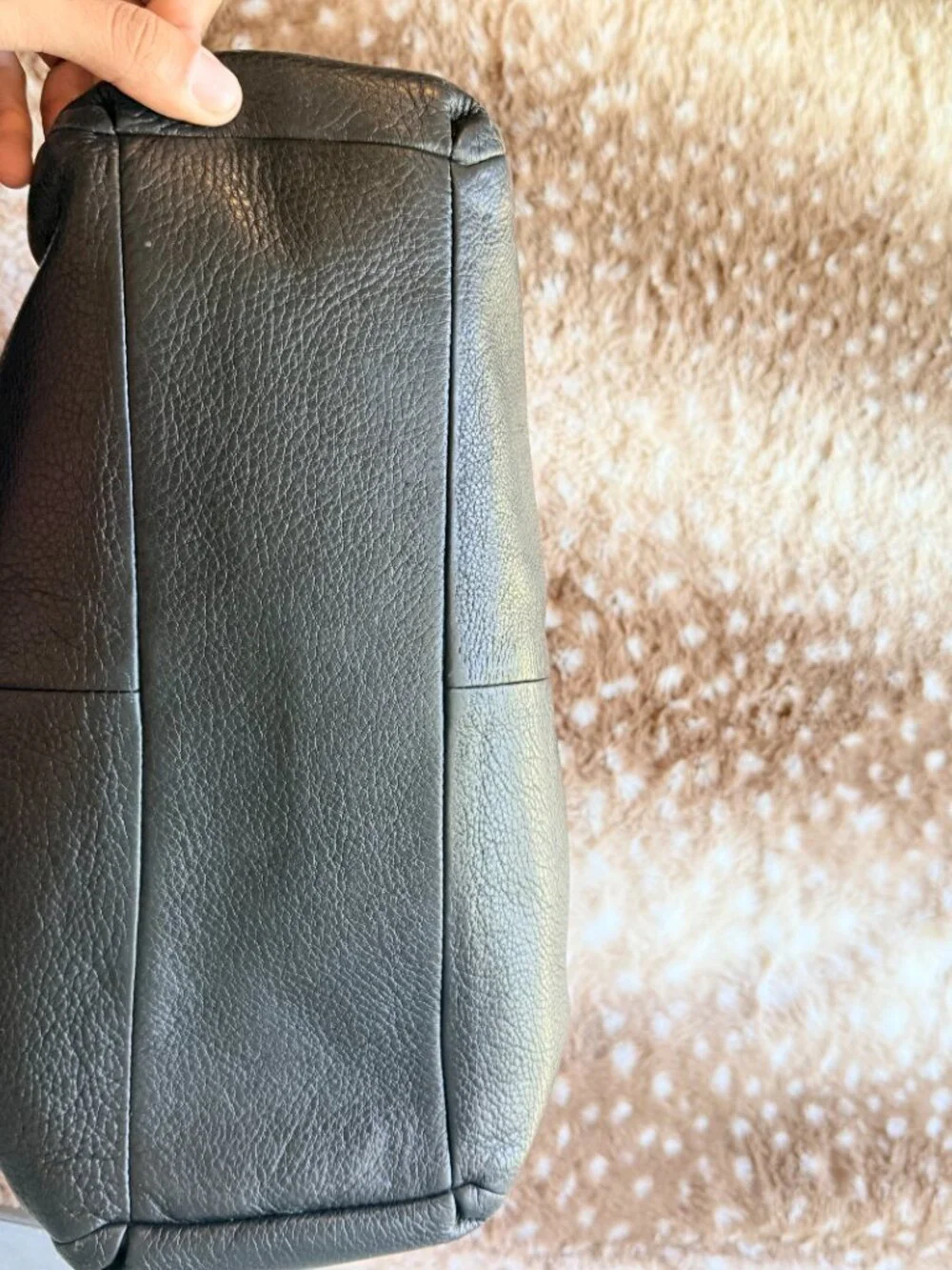 Coach | Bags | Coach Madison Phoebe Black Pebbled Leather Shoulder Bag ...